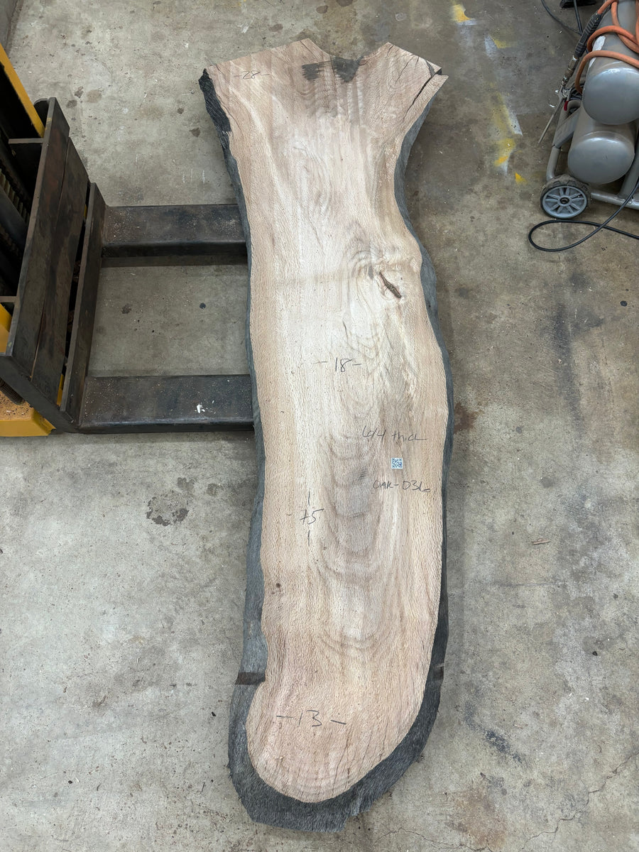 Live edge oak slab OAK-036 – Lively Lumber